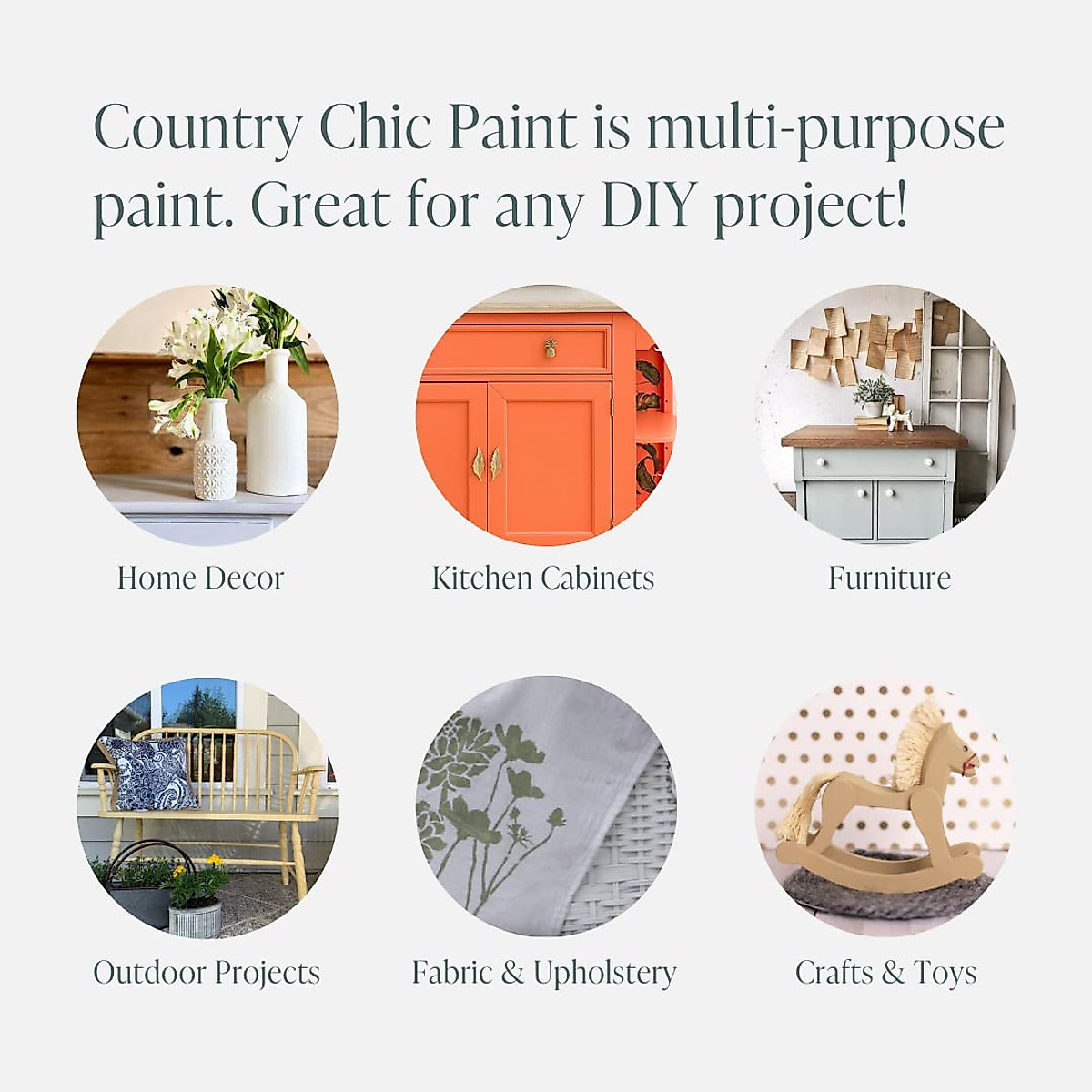 Chalk Style Paint - for Furniture, Home Decor, Crafts - Eco-Friendly - All-in-One - No Wax Needed (Simplicity [White], Sample (4 oz))