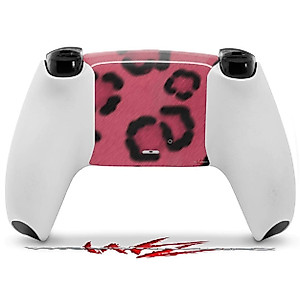 WraptorSkinz Skin Wrap compatible with Sony PS5 DualSense Controller Leopard Skin Pink (CONTROLLER NOT INCLUDED)