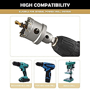 dashap 23PCS Carbide Hole Saw Kit,TCT Hole Saw Set for Metal,Tipped Tooth Cutting Hole Saw Within 5/8'' to 3-15/16'' Cutting Diameter