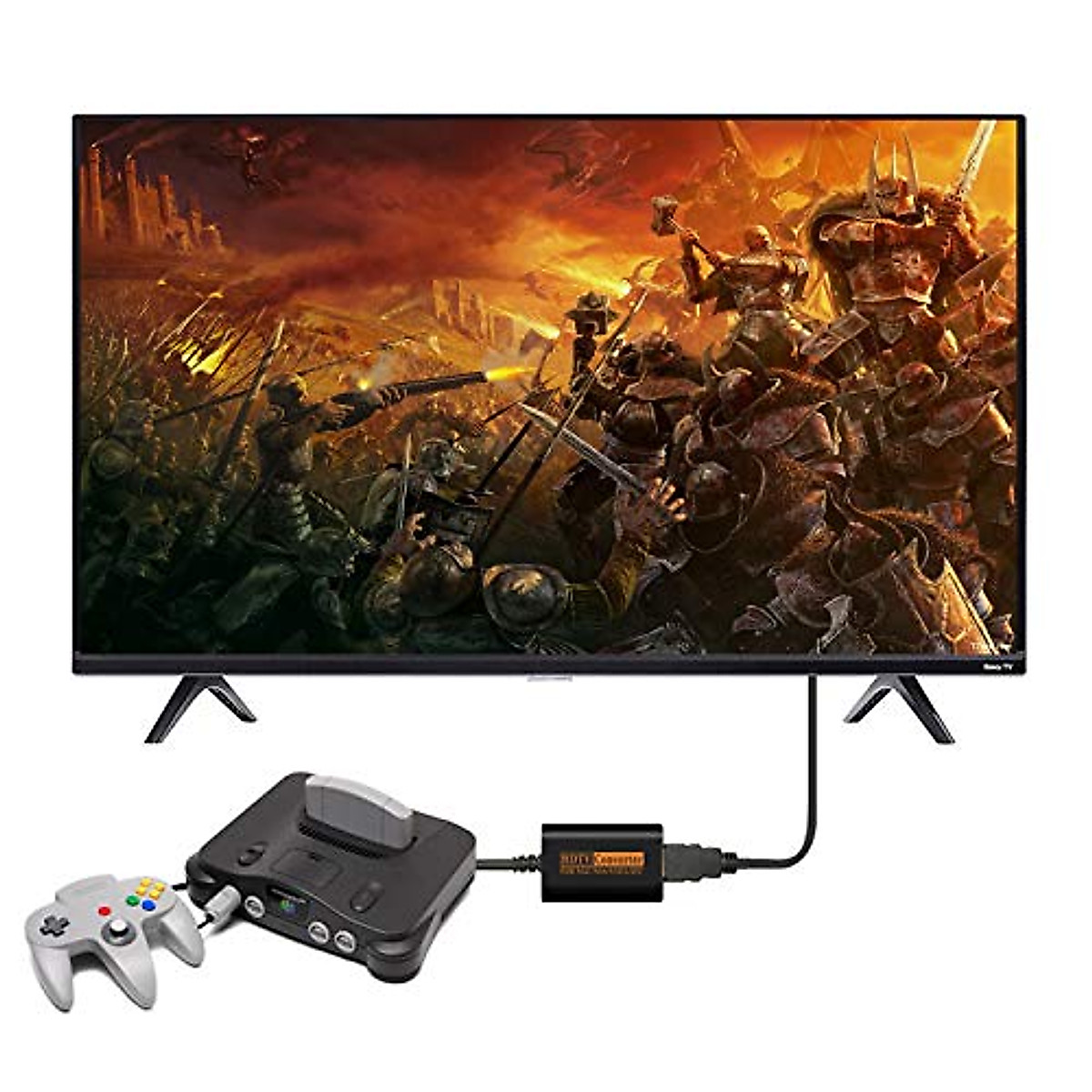 SunshineFace HDTV Converter for N64/ SNES/NGC/SFC Gamecube Console 1080P Gamepad Converter