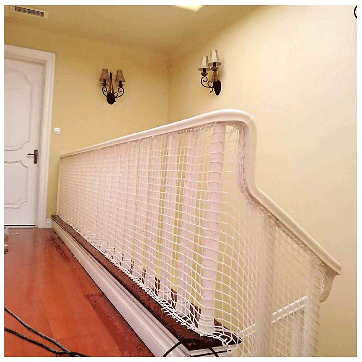 MAGFYLY Banister Guard net Garden Fence, Stair railings Child Safety net, Cargo net Isolation, Interior Network, Container Safety Barrier nets, Football nets, Hammock (Size : 19m(329ft))