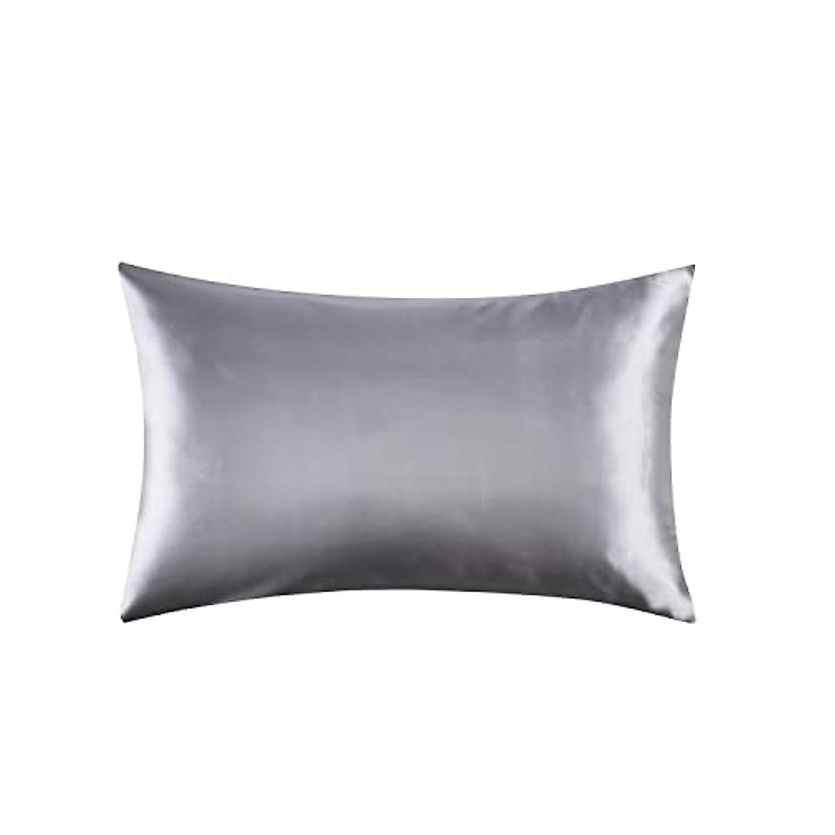 Alexandra's Secret Home Collection Satin Pillowcase for Hair and Skin, Pack of 2 - Feels Like Real Silk Pillow Cover - Satin Pillow Cases Set of 2 with Zipper Closure (Charcoal, Standard)