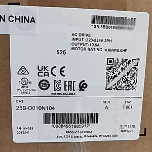 25B-D010N104 Series A 25BD010N104 PF525 AC Drive 3ph 4.0KW 5ph (4KW)