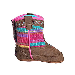 M&F Western Kids Baby Girl's Camilla Bucker (Infant/Toddler) Medium Brown Distressed 3 Infant M