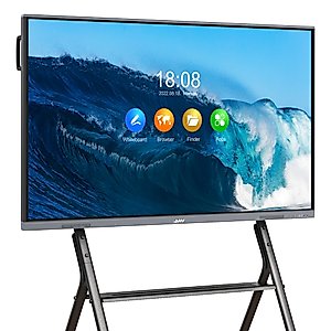 JAV Smart Board H10 Interactive Whiteboard 55 Inch Touchscreen 4K Display Board for Classroom Home Office（Wall Mount Included