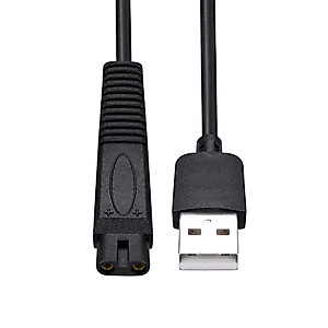 Charger Cord Replacement for Skull Shaver Pitbull Gold Pro, Palm, Platinum Electric Razor - USB Cable 2-Pack