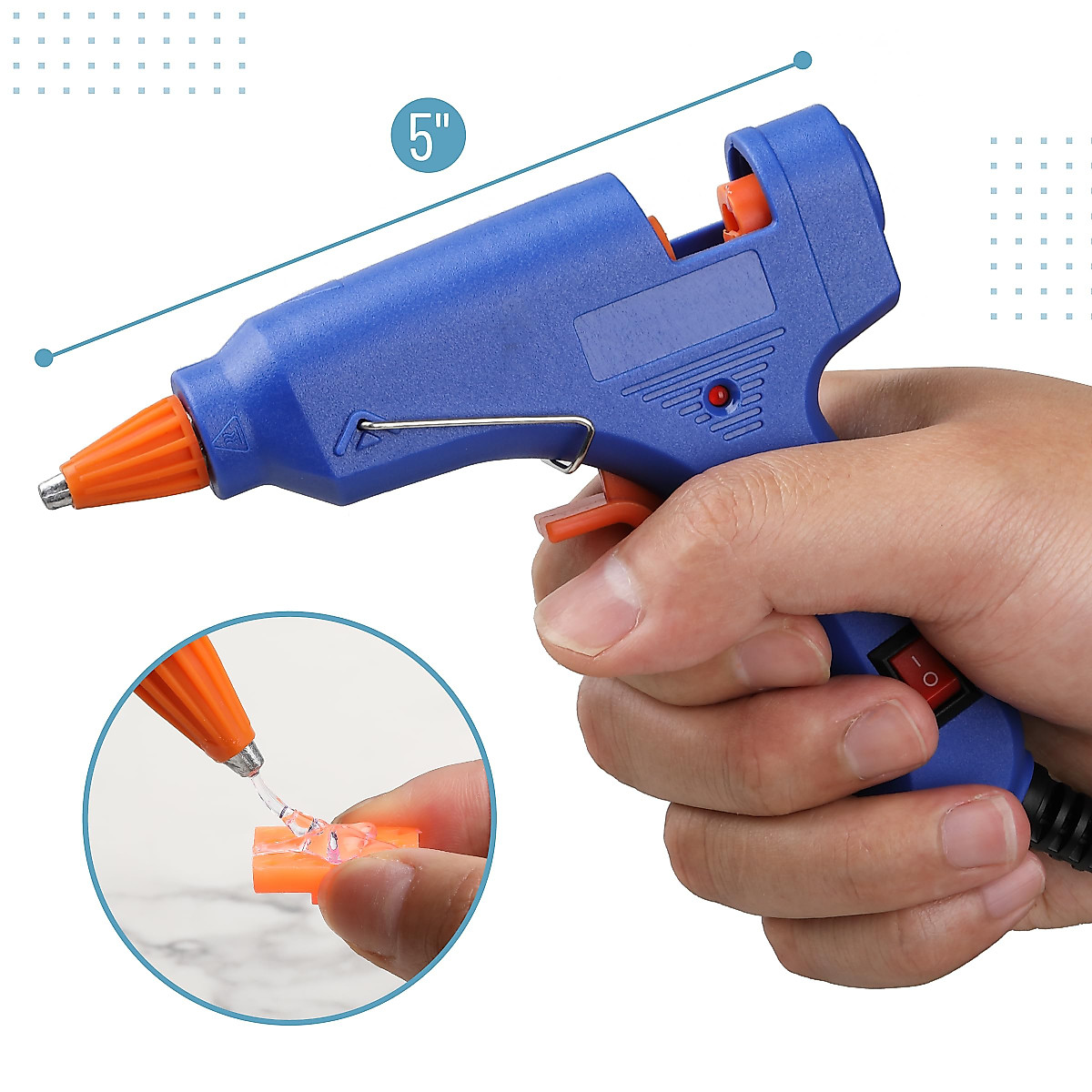 Mr. Pen- Glue Gun, Hot Glue Guns, with 10 Glue Gun Sticks, Glue Gun Kit, Mini Glue Gun, Mini Hot Glue Gun, Hot Melt Glue Gun, Craft Glue Gun, Hot Glue Gun with Glue Sticks, Small Glue Gun, Gun Glue