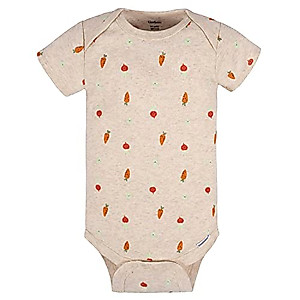 Gerber Unisex Baby 5-Pack Short Sleeve Variety Onesies Bodysuits Happy Veggies 12 Months