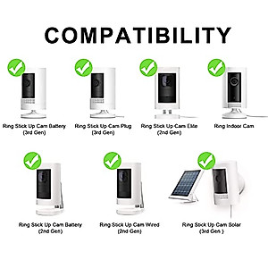 2Pack Flexible Clamp Mount Compatible with Stick Up Cam/Indoor Cam/Battery Cam,Flexible Long Gooseneck Arm Mounting Bracket No Tools or Wall Damage Required