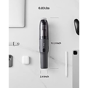 Brigii Crevice Vacuum with BRUSHLESS DC Motor, Mini Vacuum, Cordless Handheld Vacuum Cleaner,Lightweight 0.83lbs, USB-C Rechargeable-MX20