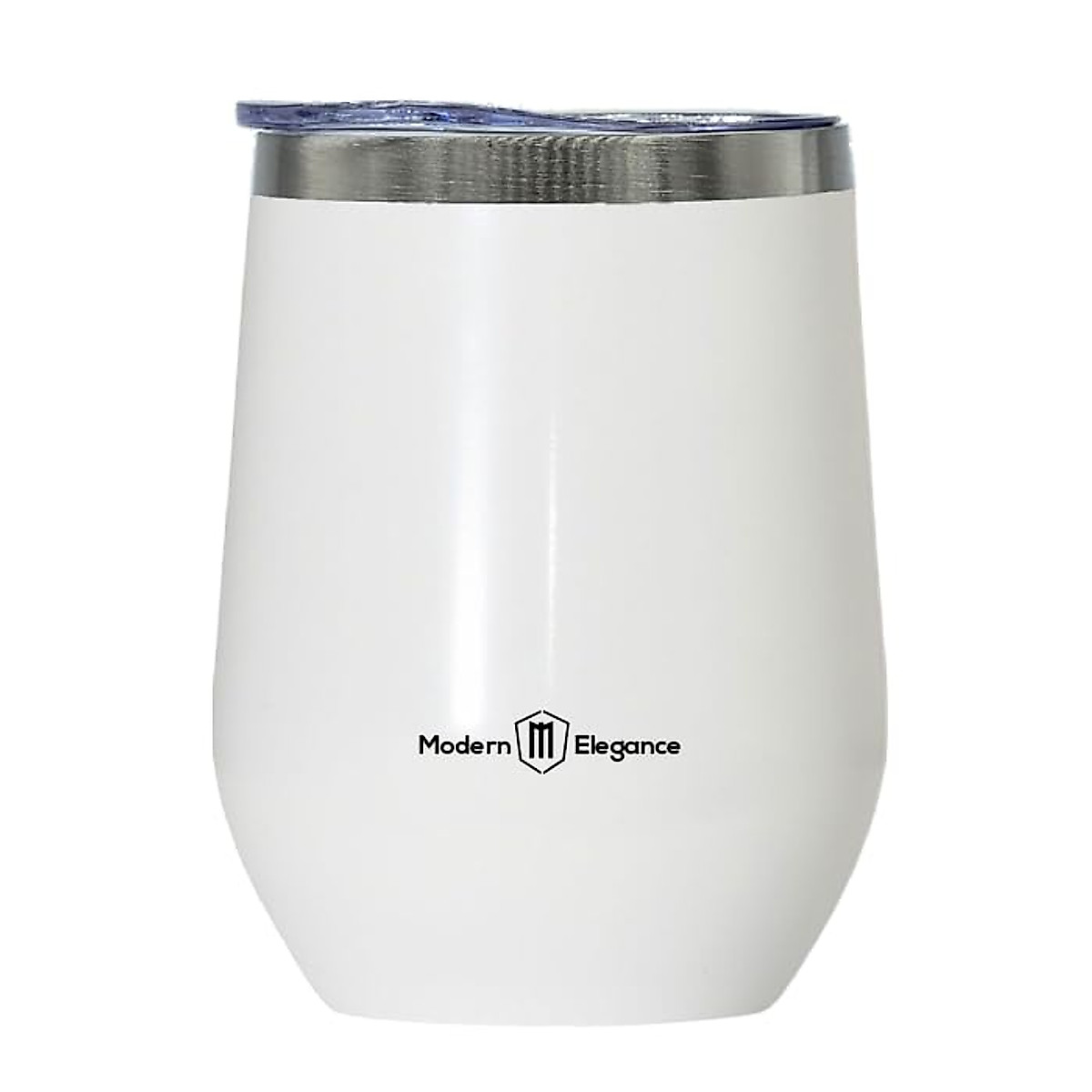 Halloween Tumbler Stemless Wine Glass – 12Oz Wine Tumbler with Straw– Cute Spider Insulated Steel Tumblers Halloween Cup – Spill-Proof, Reusable Halloween Mugs (Modern White - Spider Cider)