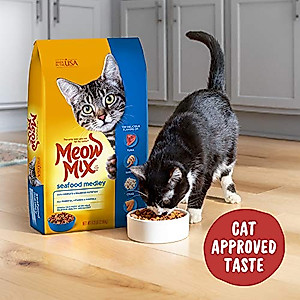Meow Mix Seafood Medley Dry Cat Food, 3.15 Pound Bag (Pack of 4)