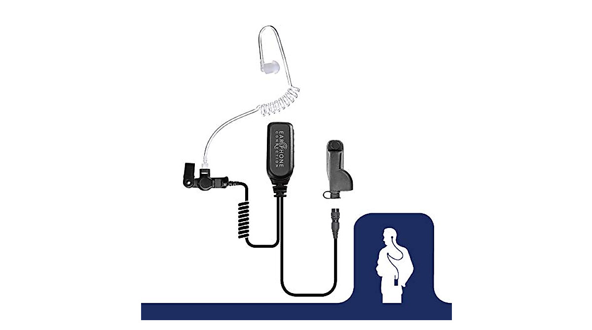 Motorola APX Earpiece | Hawk Lapel Mic for Police & Tactical