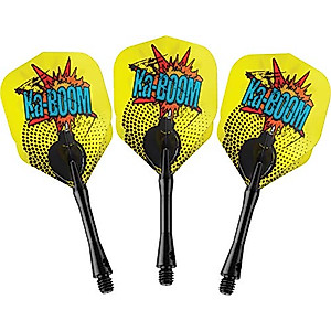 Viper Comix Steel Tip Darts: Ka-BOOM (Black), 22 Grams