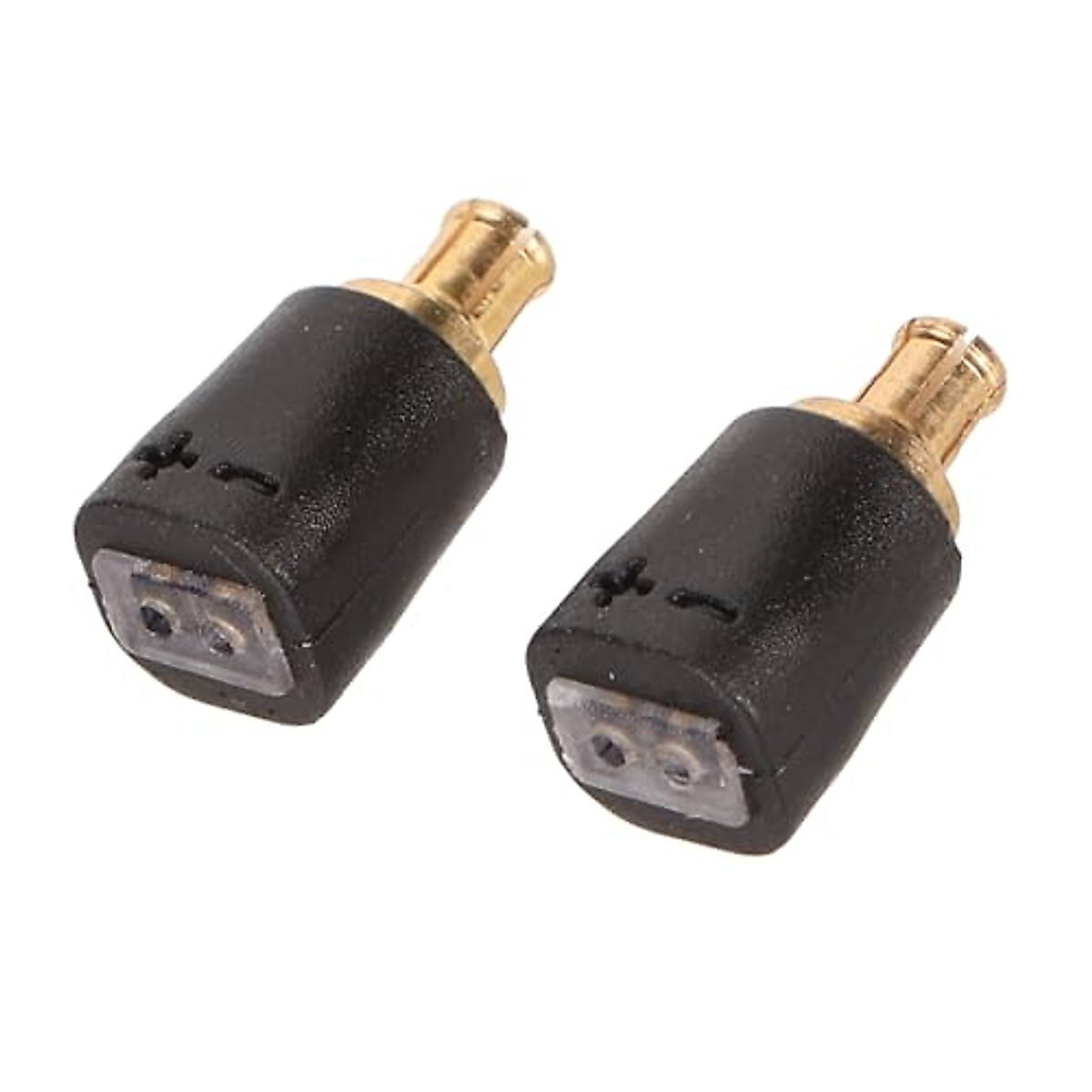 Headphone Cable Connector, A2DC to 0.78mm Impact Resistant Small Male to Female Adapter for LS400 for LS200 for CKS1100 for CKR100 (Black)