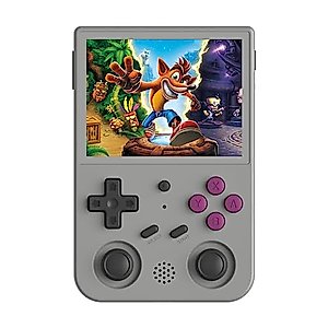 RG353VS Retro Video Handheld Game Console Linux System, 3.5 Inches IPS Screen 64G TF Card Preload 4450 Classic Games RK3566 64bit Gaming Console Compatible with Bluetooth 4.2 and WiFi