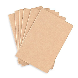 TWONE 15 Packs Kraft Notebook Ruled Pages Kraft Brown Cover Pocket Journal Notebooks for Traveler Diary Note-Taking Ruled 60 Pages/30 Sheets (5.5" x 8.25")