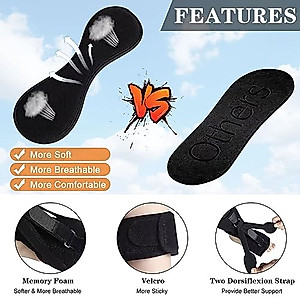 2 Pack Plantar Fasciitis Relief Night Splint, Upgrade 3 Adjustable Foot Brace Plantar Fasciitis Night Splint, Foot Drop Orthotic Brace, Fit Women Men Plantar Fasciitis Relief Heel Achilles Pain
