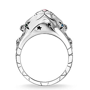 CSIYANJRY99 Animal Ring Animal Cat Lovers Jewelry,Cat Rings Vintage Cute Animal Matching Cat Rings Adjustable Open Rings for Women Men Cat Lovers(B-W)