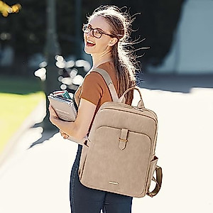 UBAYMAX PU Leather Women Backpack Casual Shoulder Bag Fashion Ladies Daypacks Travel Backpack 14 INCH Laptop Backpack