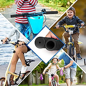 Coolrunner Bicycle Handle Bar Mushroom Grips BMX for Boys and Girls Bikes (Black)