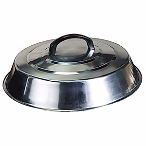 Blackstone Griddle Accessories - 12 Inch Round Basting Cover - Stainless Steel - Cheese Melting Dome and Steaming Cover - Best for Use in Flat Top Grill Cooking Indoor or Outdoor
