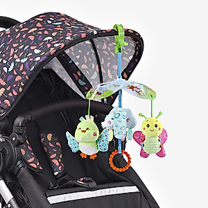 YOYIKER Stroller Toys & Car Seat Toys for Babies 0-6 Months, Hanging Rattle Toys for Baby 6-12 Months, Baby Wrist Rattles with Carseat Toys for Infant