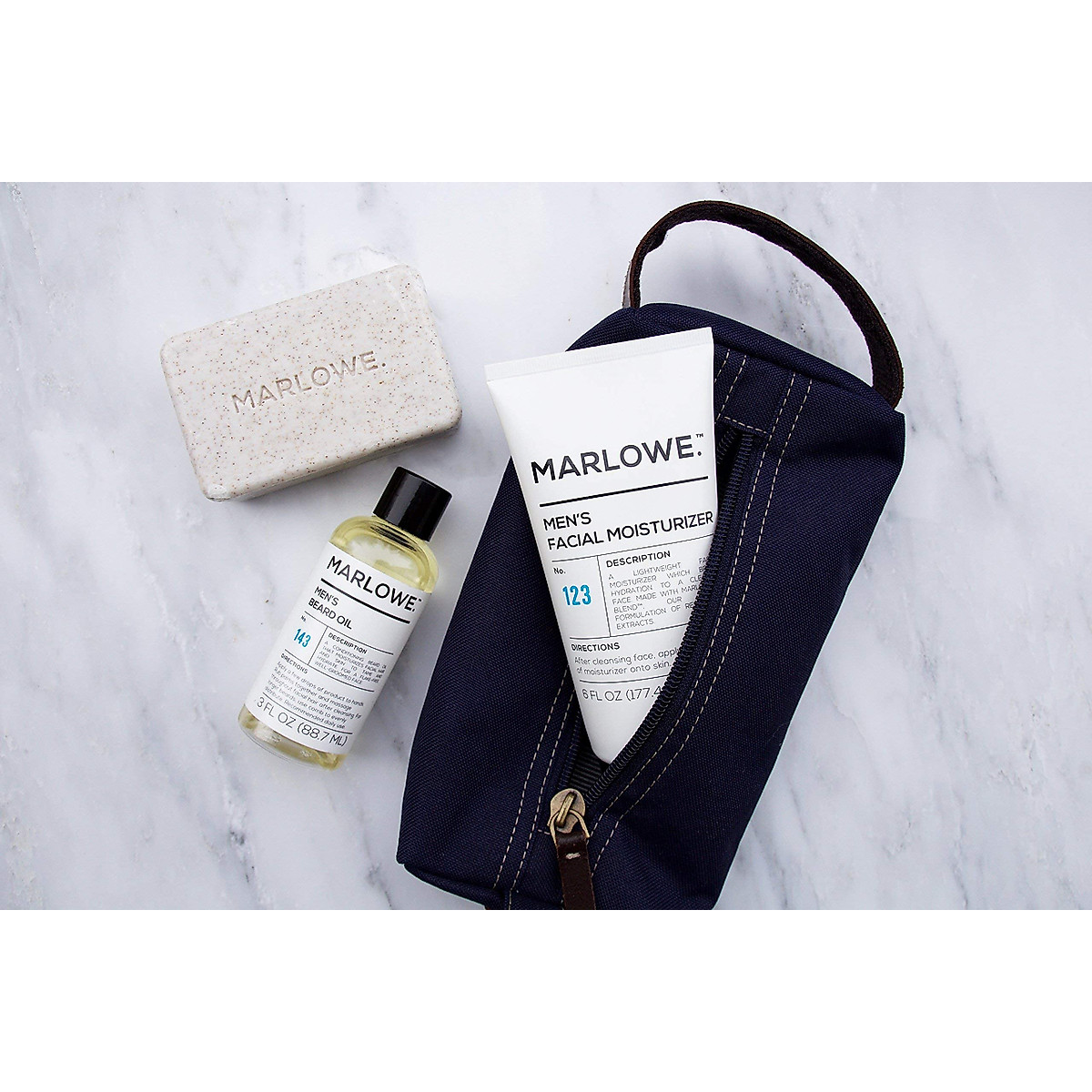 MARLOWE. No. 102 Men's Body Scrub Soap 7oz (Variety Pack) | Best Exfoliating Bar for Men | Made w/ Natural Ingredients | Green Tea Extract | Features 3 Amazing Scents