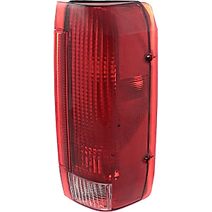 Evan Fischer Driver and Passenger Side Tail Light Set Compatible With 1990-1996 Ford F-150, Fits 1990-1997 Ford F-250 and F-350, 1990-1996 Bronco