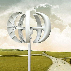 AECEVAN 8000W Wind Turbine Generator, 5 Blades 12V 24V Vertical Axis Wind Turbines Generator Kit for Home Hybrids Streetlight Use Electromagnetic Electricity Producer Equipment (12V)