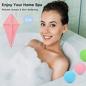 36 Organic Bath Bombs Gift Set, Natural Mini Handmade Bath Bombs for Women, Girls, Men, Kids Safe Bubble Bath Bomb, Rich Essential Oils Spa Bath Fizzies for Moisturizing Dry Skin, Relaxing Scents