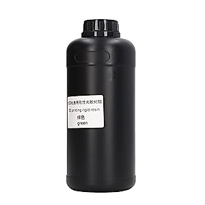 Curing Rigid Resin, Fast Speed High Accuracy 3D Printer Resin Easy to 1000ml for Industrial Parts(Green)