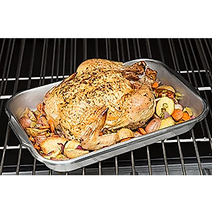 Vollrath 61230 3.5 Qt Bake and Roast Pan, Stainless Steel, 14-7/8 x 10-1/4 x 2-inch, Silver