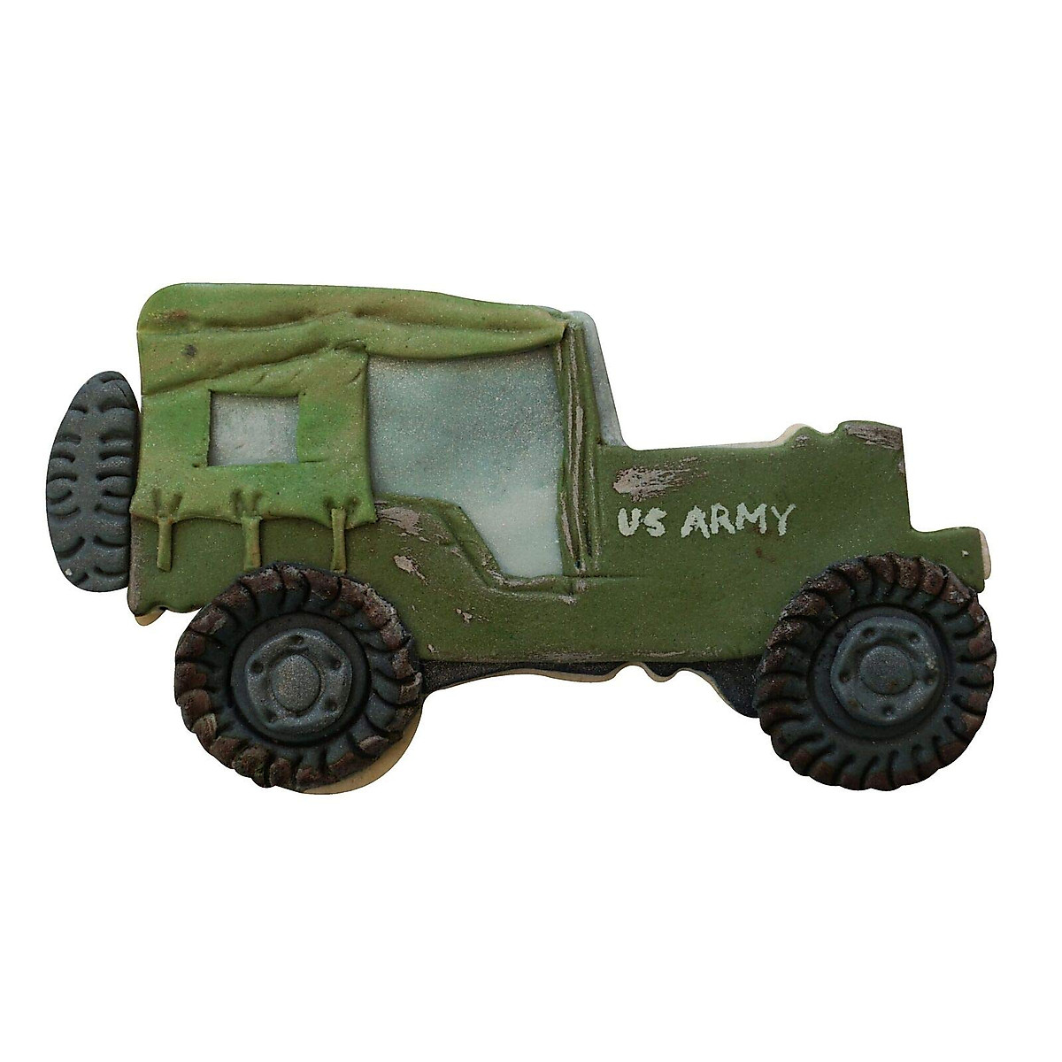 SUV Military/Off Road Truck Vehicle 4.25 Inch Cookie Cutter from The Cookie Cutter Shop – Tin Plated Steel Cookie Cutter – Made in the USA