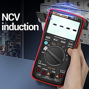 ANENG Bluetooth Multimeter Digital Tester Auto-ranging TRMS 6000 Counts Ohmmeter for AC/DC Voltage,Current,Resistance,Continuity,Capacitance,Diodes,Temperature Meansurement,Volt Meter for Automotive