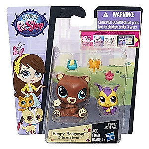 Littlest Pet Shop Pet Pawsabilities Happy Honeyman and Brianna Buzzer Doll