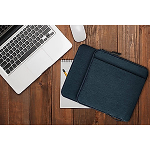 13.3 Inch Tablet Sleeve Case Bag for iPad Pro 12.9, MacBook Air 13 Inch, MacBook Pro 13", Galaxy Tab S9+ S8+ S7+ S7 FE 12.4", Surface Pro 9/8/X/7+/7/6/5/4/3/Pro LTE, Fits Type Cover Keyboard - Indigo