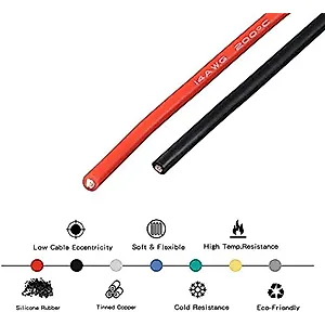 Audance XT90 XT 90 Connectors Male and Female with 2M 14 AWG Silicone Wire, Battery 5mm Heat Shrink Tube for FPV Connector RC Hobby Electric Motors & Parts (5 Pairs), Yellow