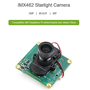 IMX462-99 2MP IR-Cut Starlight Camera Onboard ISP Fixed-Focus Sensor Supports Raspberry Pi 4B / 3B+ / 3A+ / Zero/Zero 2 W / CM3/3+/4 and Jetson Nano Developer Kit @XYGStudy