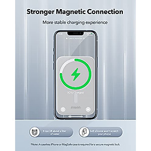 Baseus Magnetic Power Bank Battery Pack 6000mAh Wireless Portable Charger PD 20W with USB-C Cable, for MagSafe, for iPhone 14/13/12 Series, White