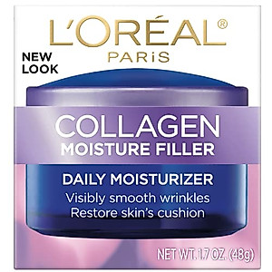 L'Oreal Paris Skincare Collagen Face Moisturizer, Day and Night Cream, Anti-Aging Face, Neck and Chest Cream to smooth skin and reduce wrinkles, 1.7 oz