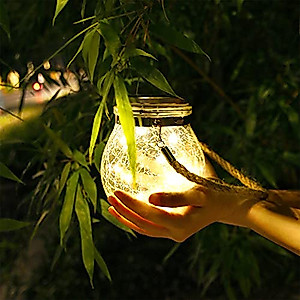 ZHUANYIYI Outdoor Solar Lights Landscape Garden Cracked Glass Atmosphere Lights Home Garden Pavement Decoration Hanging Night Lights