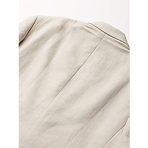 Perry Ellis Big & Tall Suit Jacket Men's Big, Natural Linen Herringbone, 46 Long (Tall)