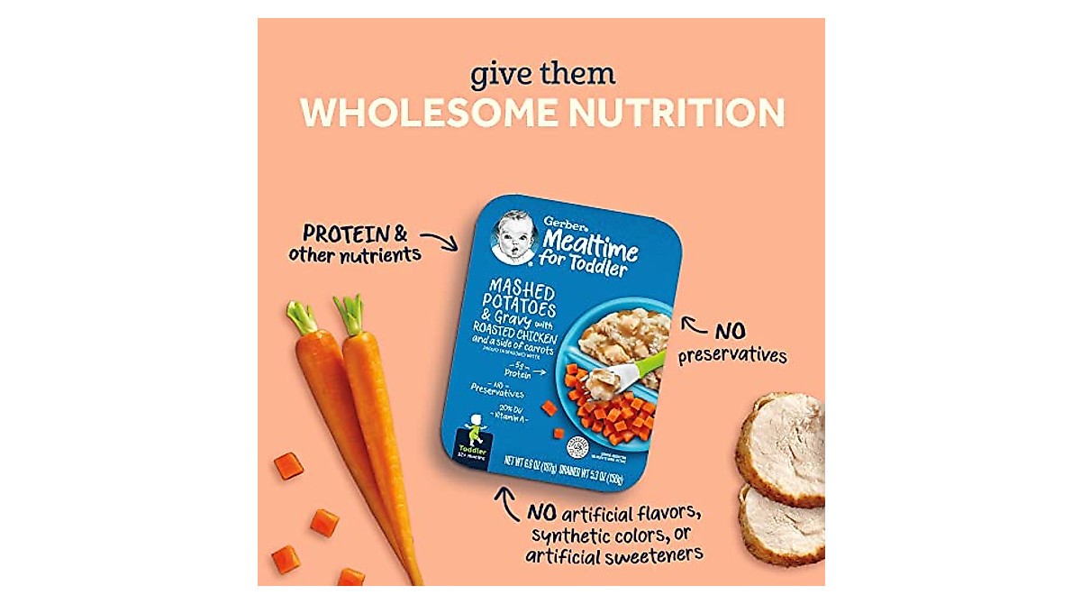 Gerber Spaghetti Rings Meat Sauce | Nutritious Toddler Meal