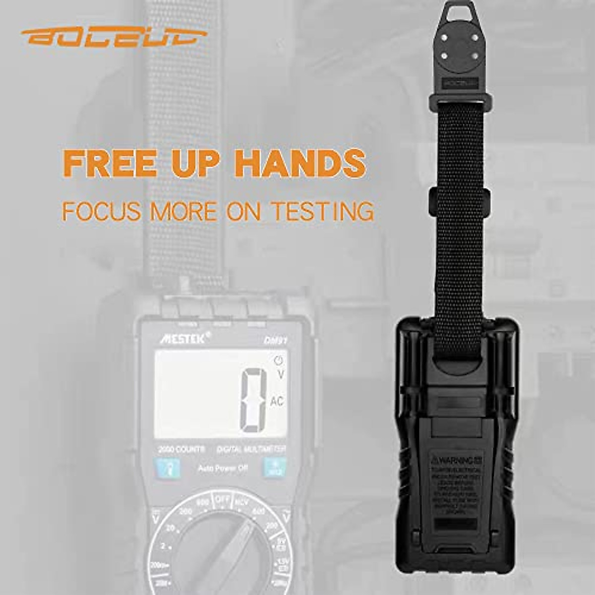 BOCEUC Meter Magnet Loop Strap Magnet Hanger Kit, Multimeter Hanging Kit for Instruments Meters