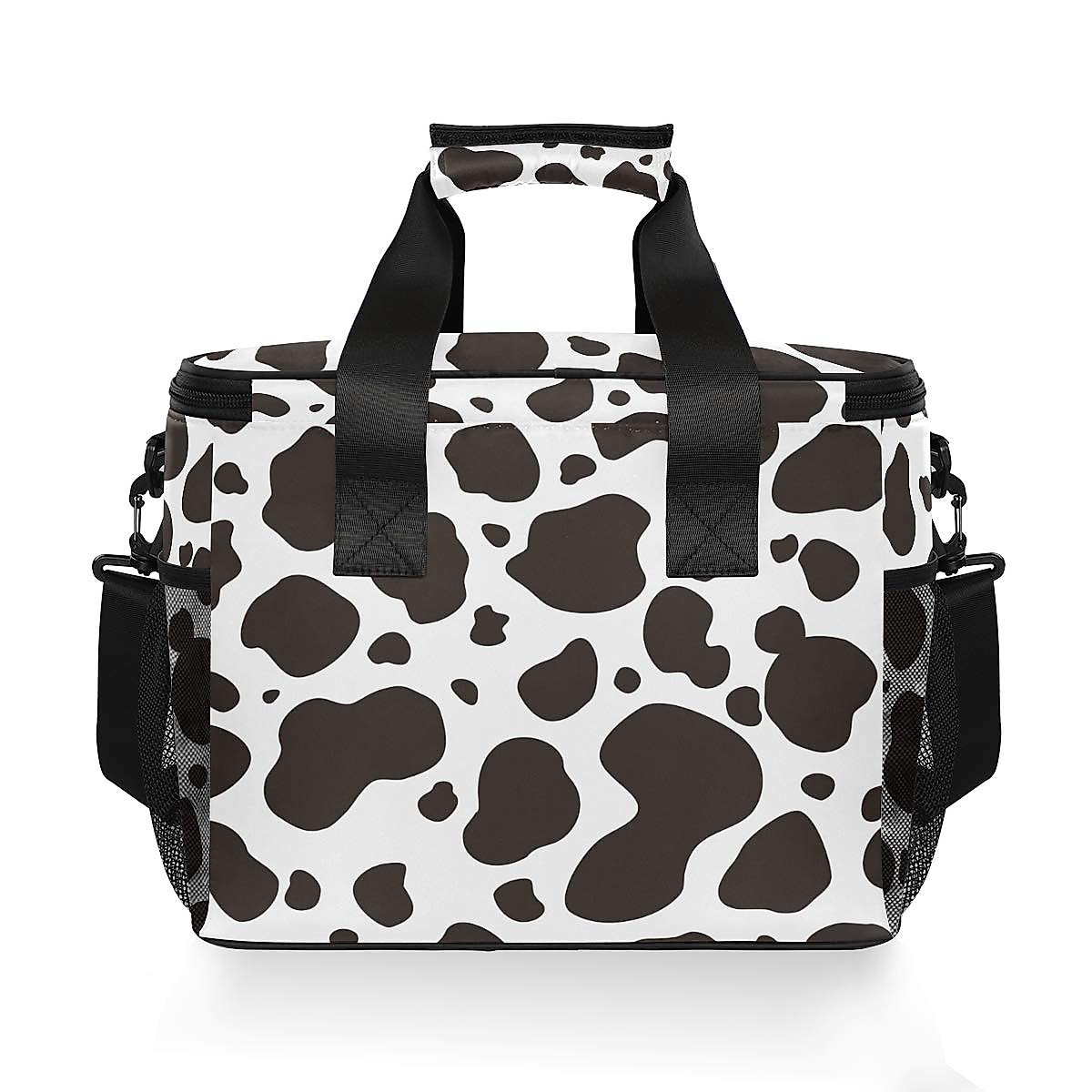 ALAZA Abstract Cow Skin Large Cooler Insulated Picnic Bag Lunch Box for Adult Men Women