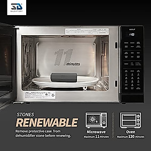 SD SILENT DRY Reusable Gun Safe Dehumidifier for Gun Accessories/Storage/Closet/Cabinet/Camera, up to 40L Safe, Shotgun Jr.