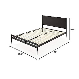 ZINUS Clarrisa Metal Platform Bed Frame / Mattress Foundation / Slat Support / No Box Spring Needed / Easy Assembly, Full