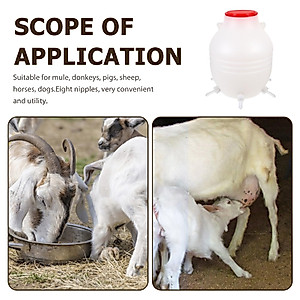 Lamb Milk Bottle Calf Goat Milk Feeder Sheep Feeding Bucket Large Capacity Animal Feeding Pot with