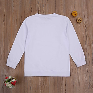 Mommy and Me Matching T-Shirt Letters Print Long Sleeve Pullover Sweater Tops Blouse Family Fall Outfit (for Mama, M)